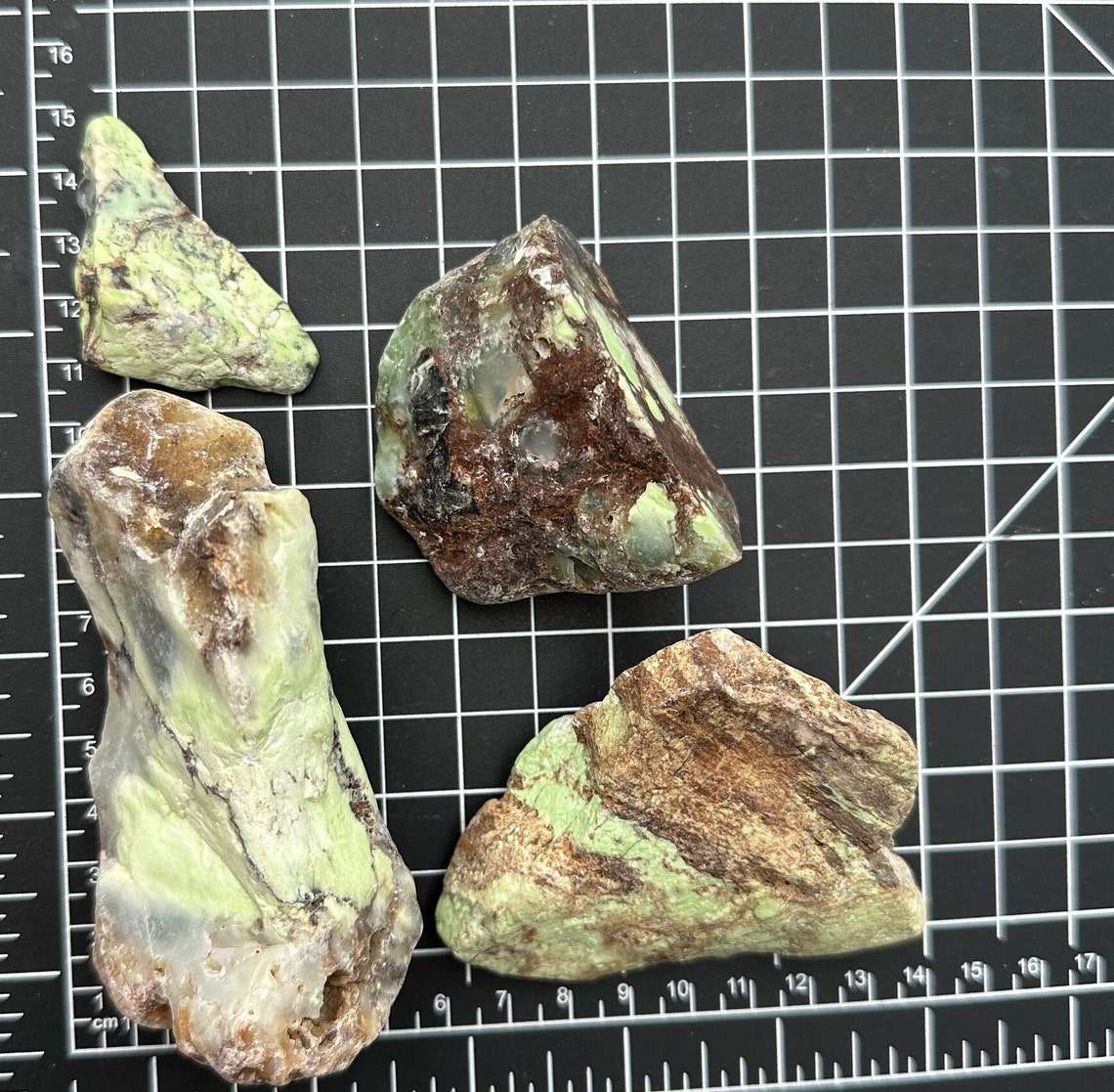 Lime Magnesite Rough lemon Chrysoprase Lot of 4 473 - Etsy