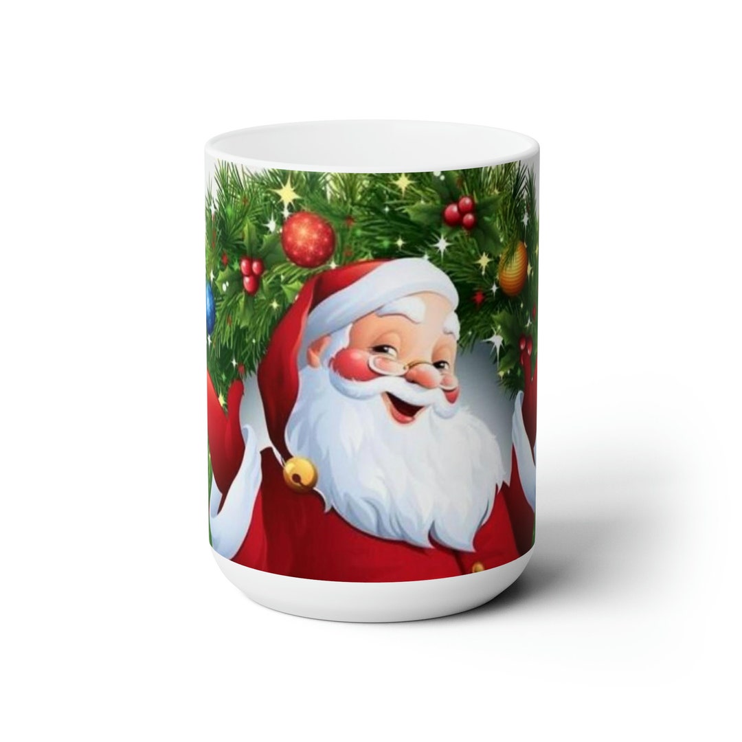 Mug With Santa for Christmas - Etsy