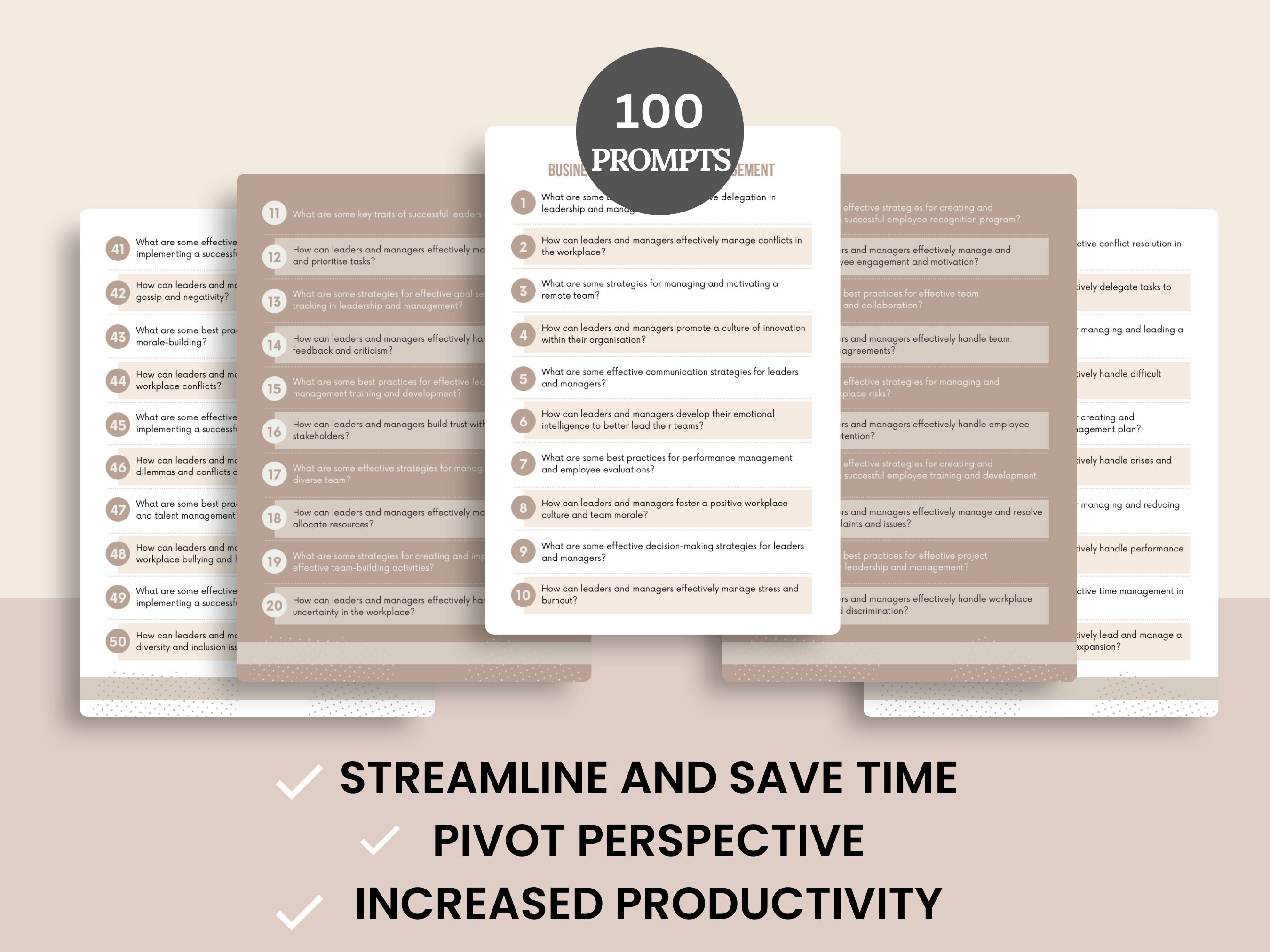 Chat GPT Power Prompts for Business Leadership & Management, AI Prompts ...