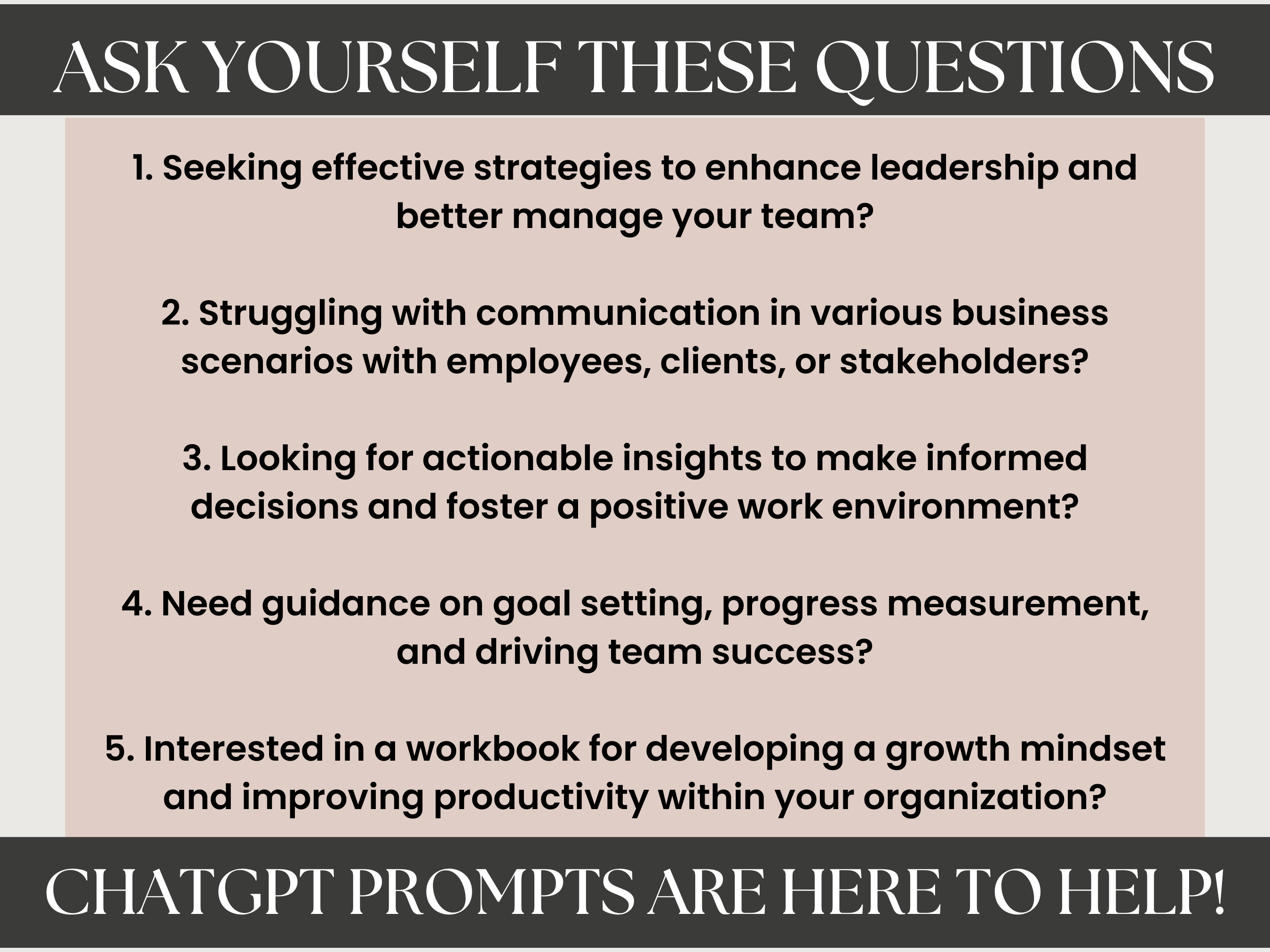 Chat GPT Power Prompts for Business Leadership & Management, AI Prompts ...