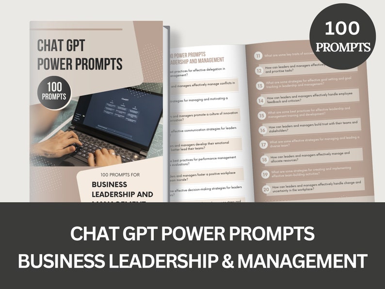 Chat GPT Power Prompts for Business Leadership & Management, AI Prompts ...
