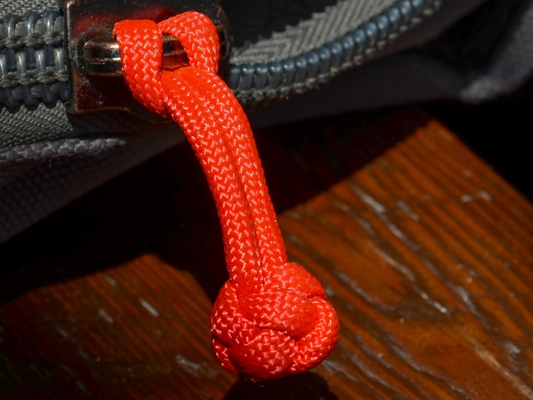 Paracord Diamond Zipper Pulls, Set of 4, NINE COLOURS, Coat & Backpack ...