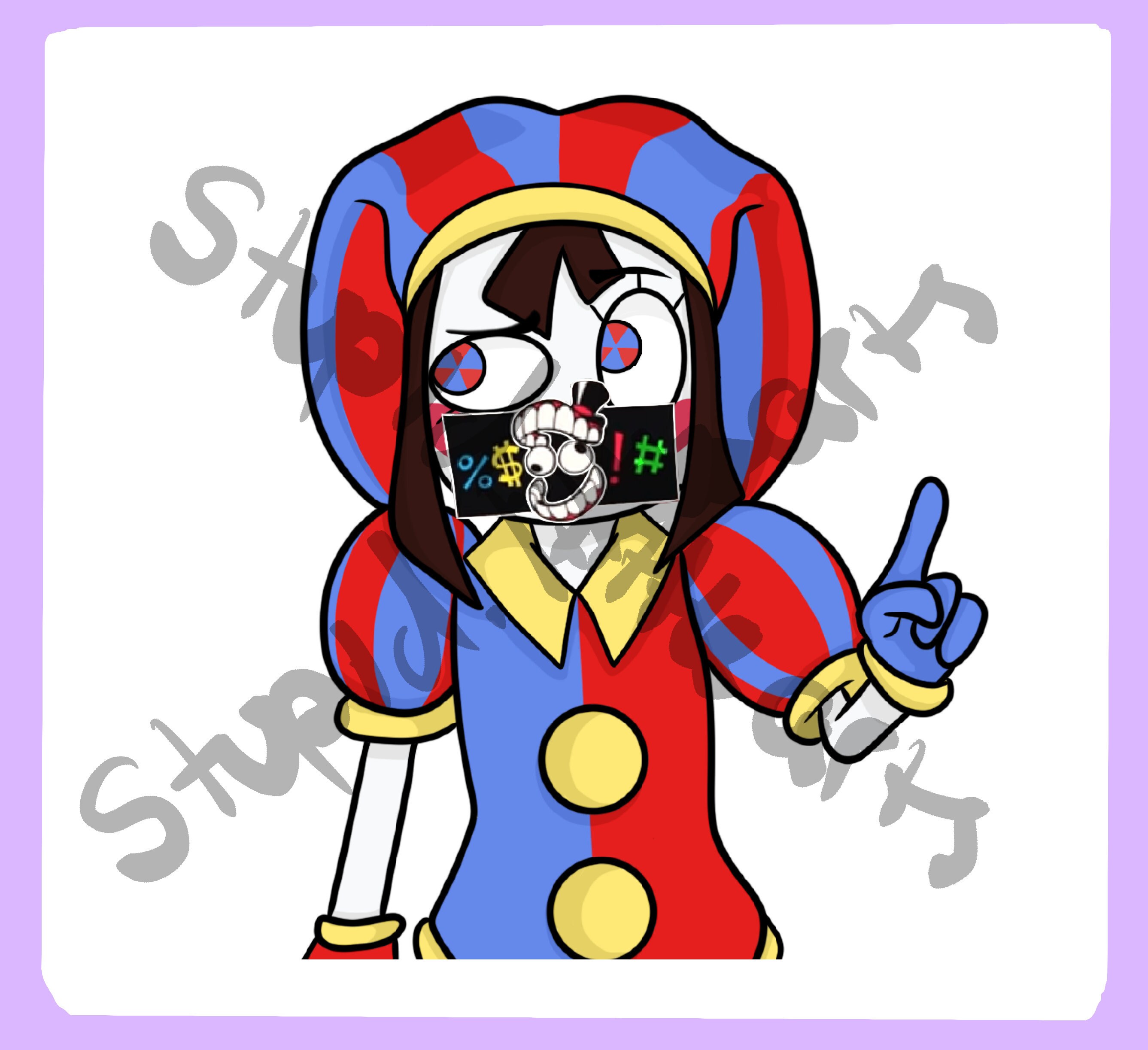 PREORDER Pomni Stickers the Amazing Digital Circus Holographic - Etsy