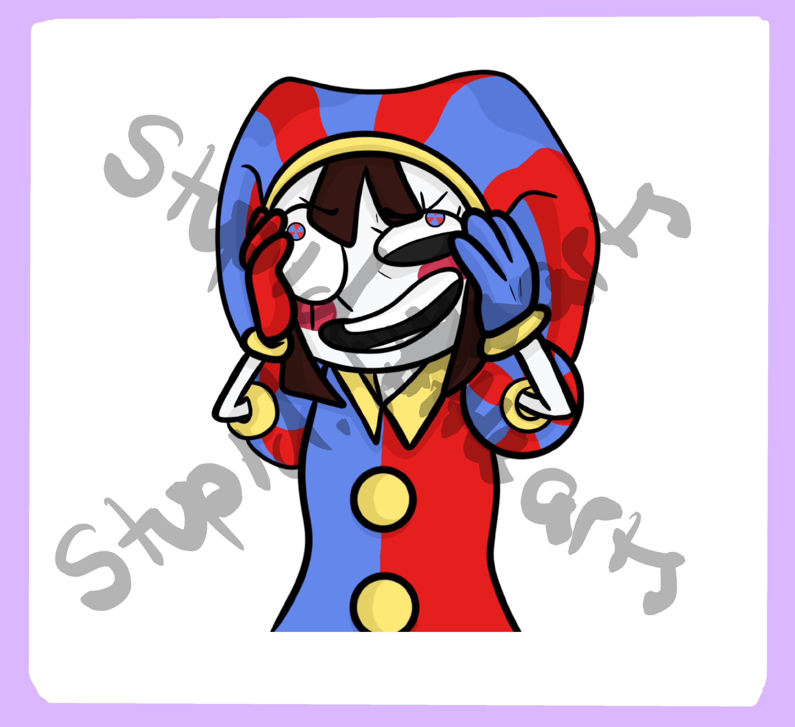 PREORDER Pomni Stickers the Amazing Digital Circus Holographic - Etsy