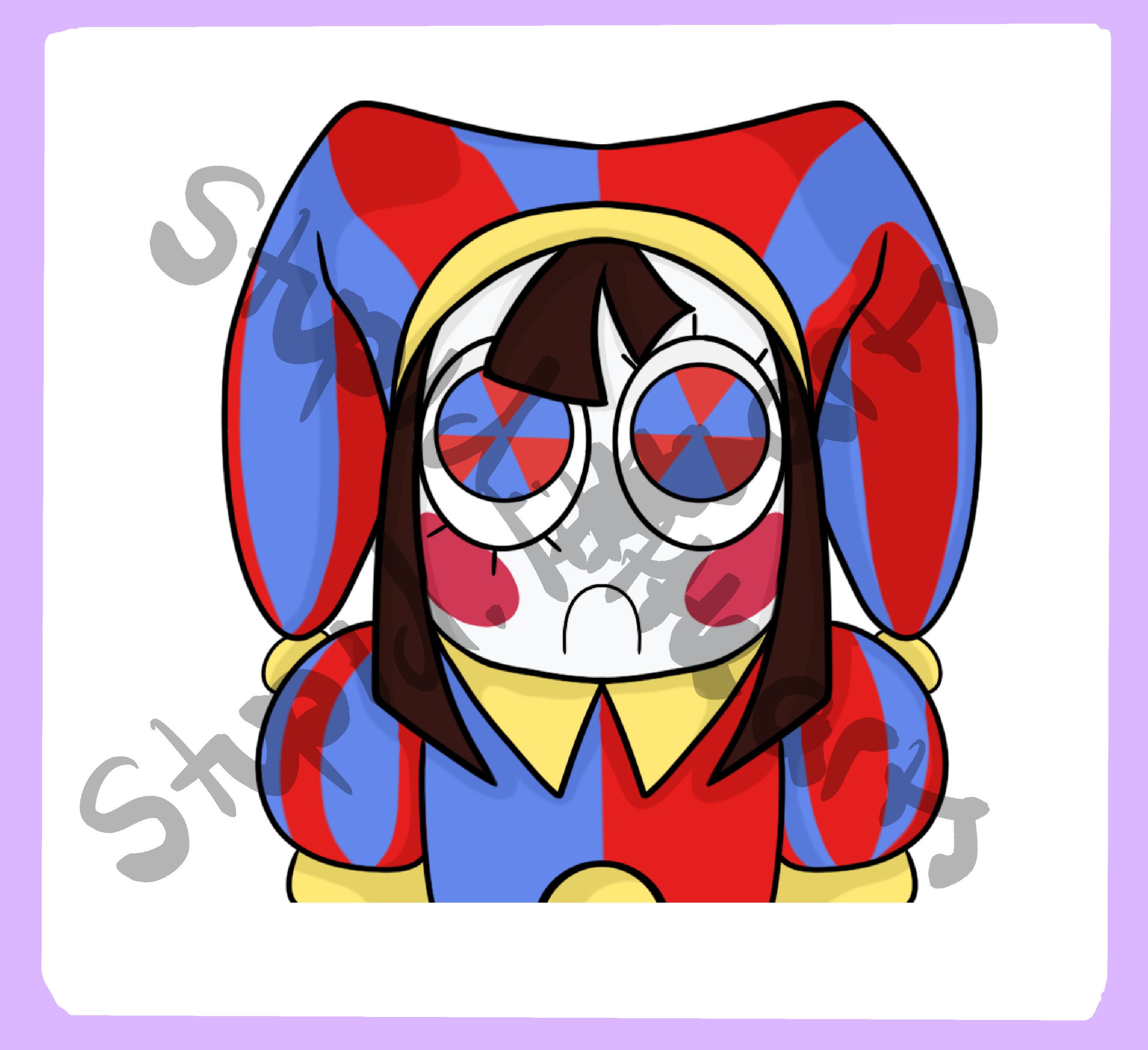 PREORDER Pomni Stickers the Amazing Digital Circus Holographic - Etsy