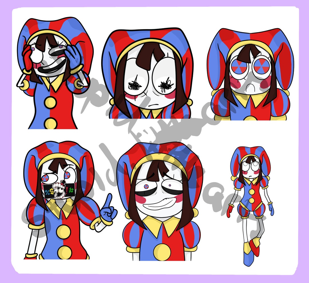 PREORDER Pomni Stickers the Amazing Digital Circus Holographic - Etsy