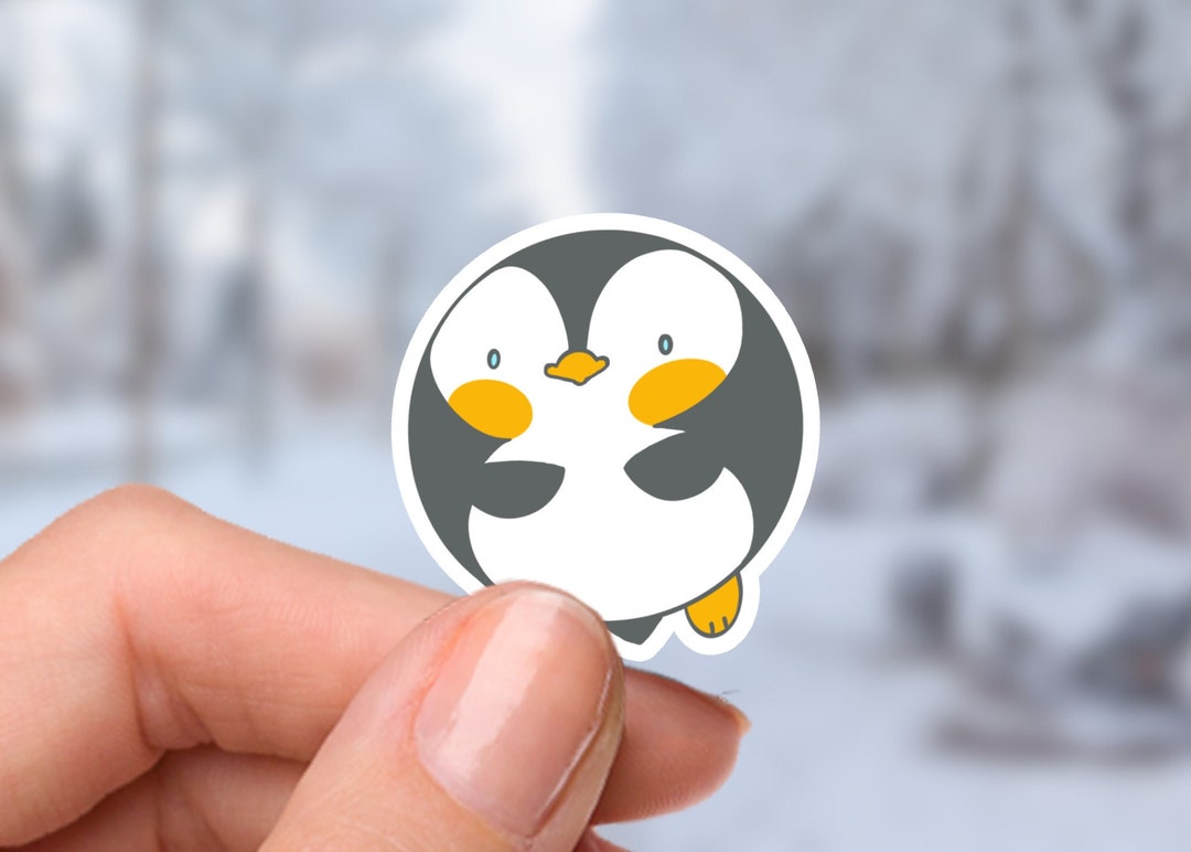 Penguin Sticker / Cute & Chunky Animal Stickers / Chunkymals Collection ...