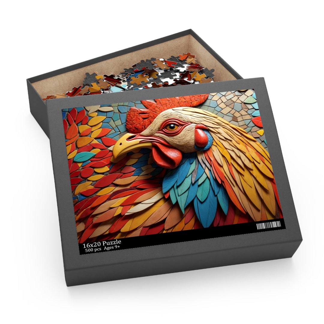 Radiant Rooster Jigsaw Puzzle Available in 150, 300 and 600 Pieces ...