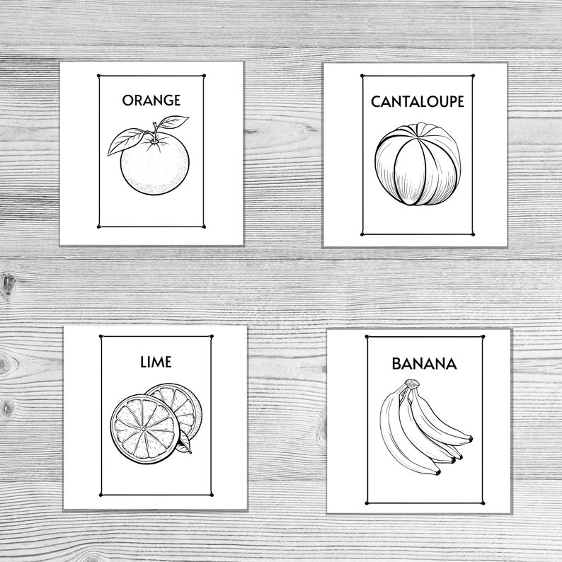 22 Printable Fruits Coloring Pages for Kids and Adults, Fruits Coloring ...