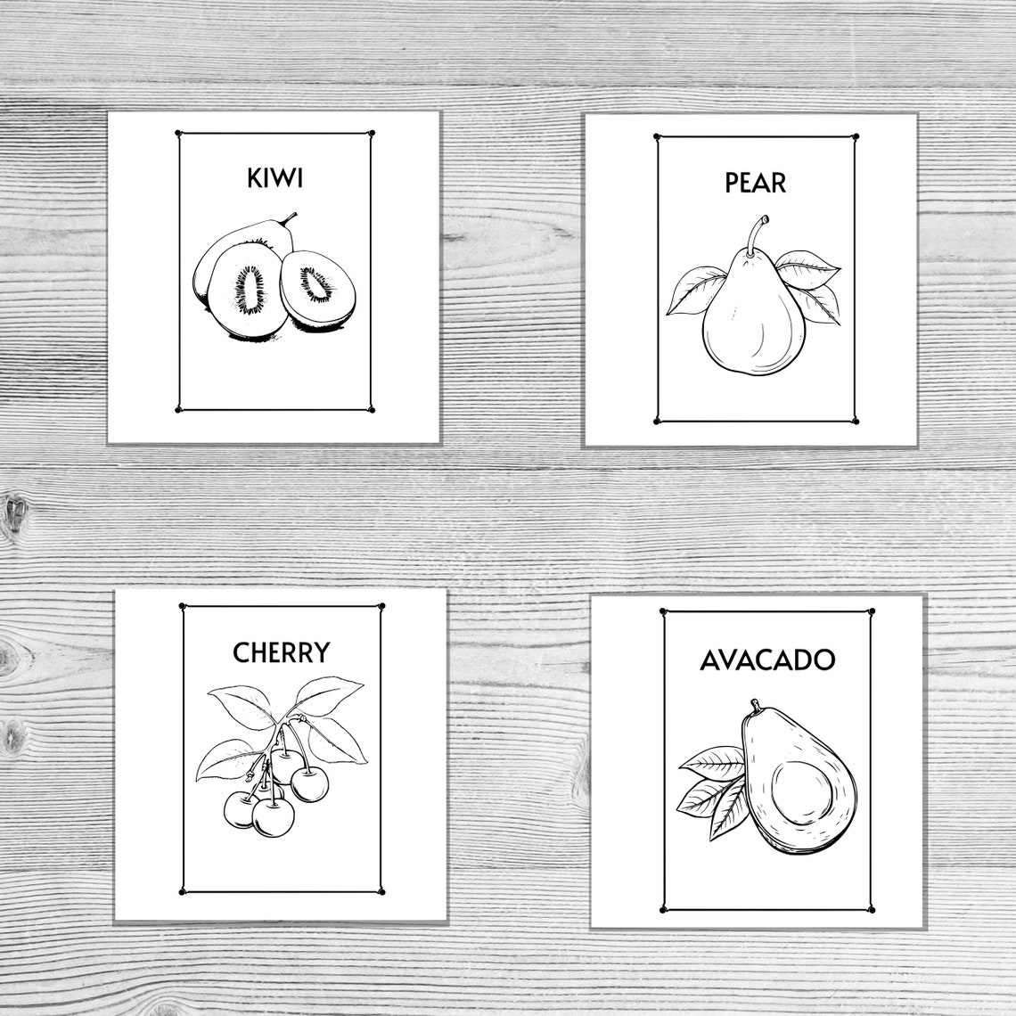 22 Printable Fruits Coloring Pages for Kids and Adults, Fruits Coloring ...
