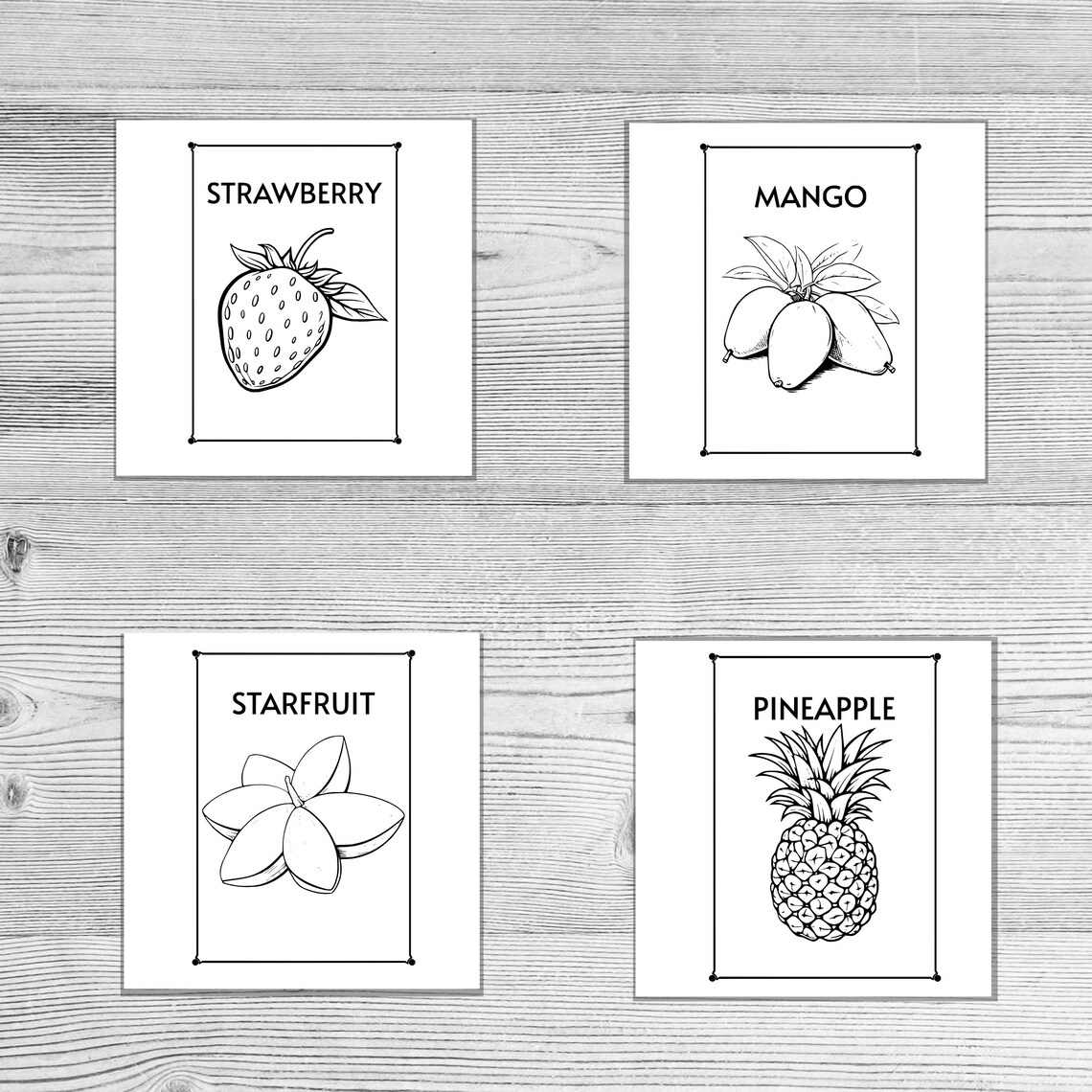 22 Printable Fruits Coloring Pages for Kids and Adults, Fruits Coloring ...
