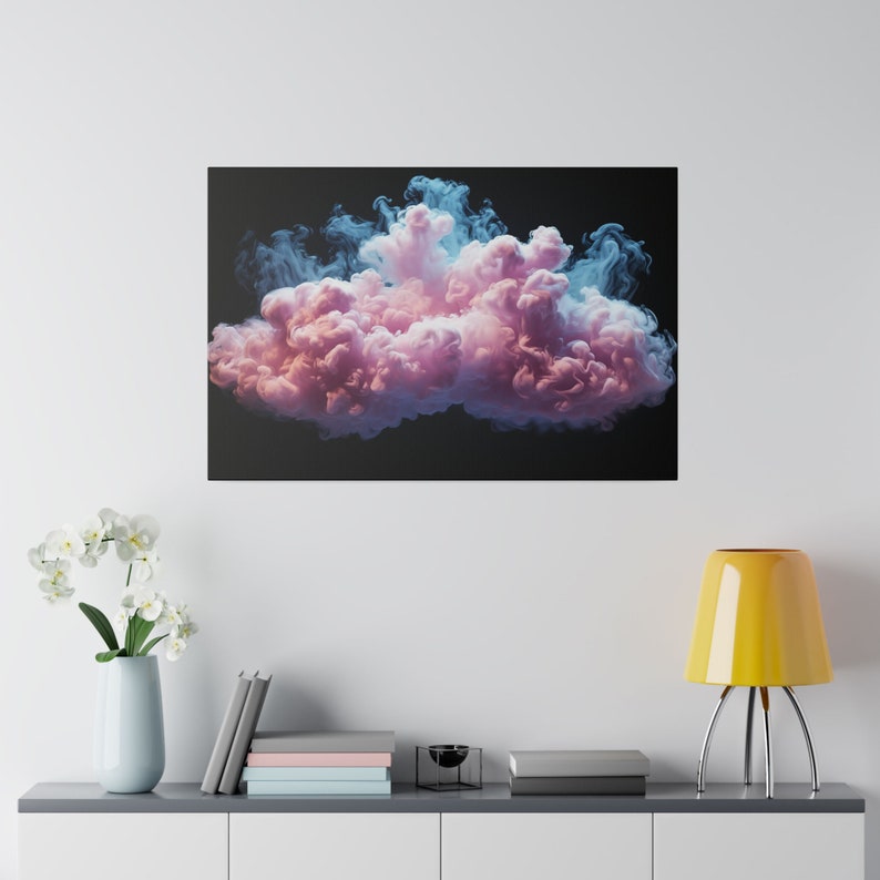 Abstract Vaporwave Clouds Wall Art | Vaporwave Art | Canvas Print ...