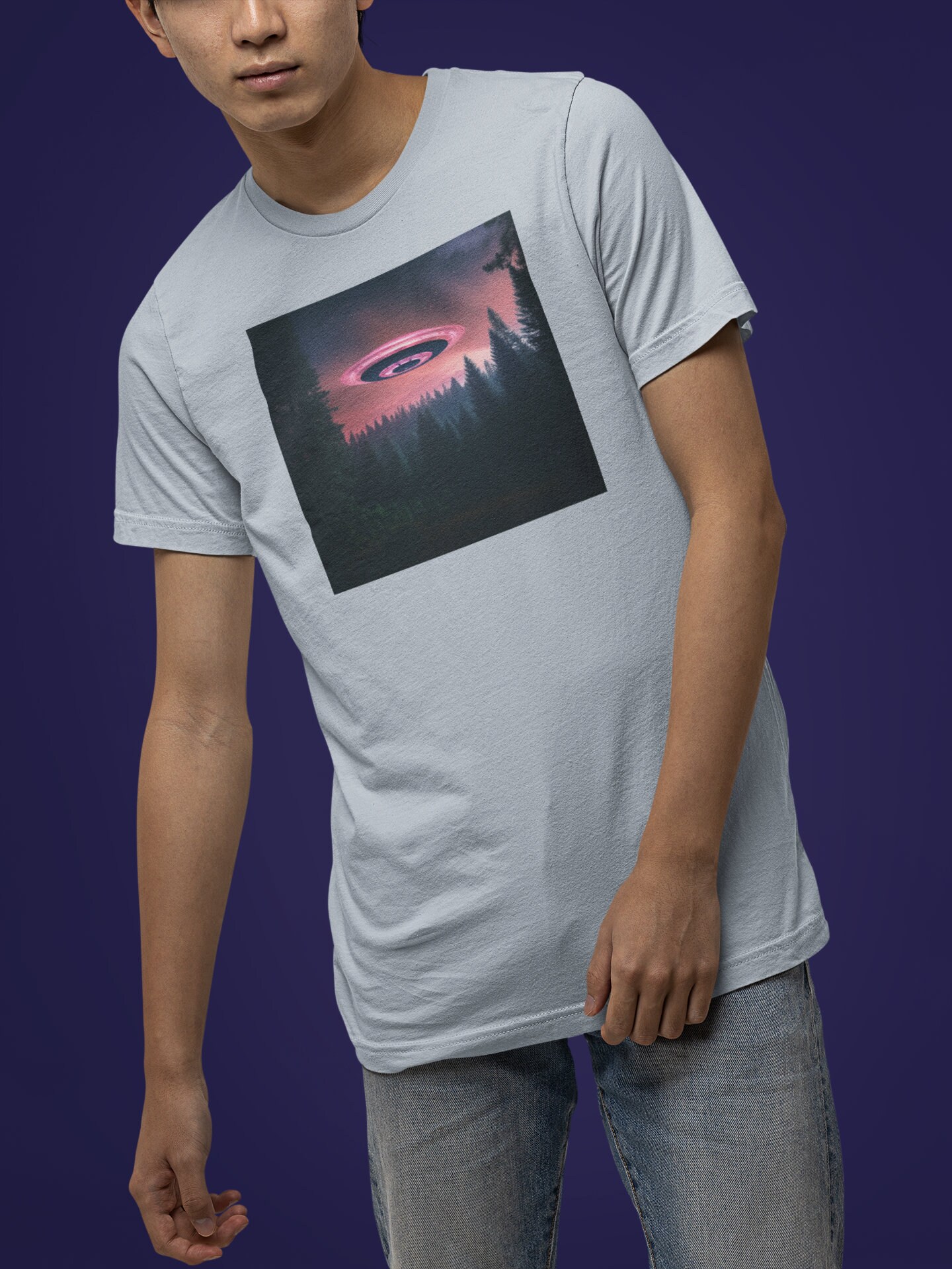 UFO Shirt Vaporwave Synthwave Cyberpunk 80s T-shirt 90s Aesthetic ...