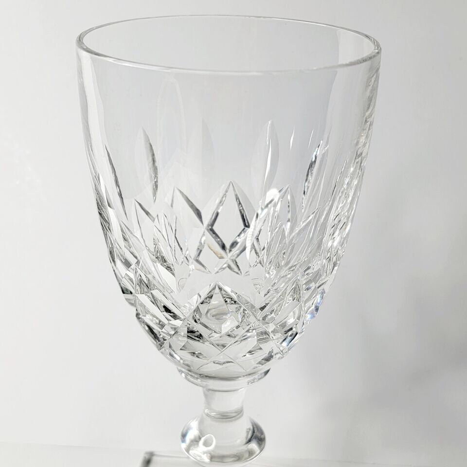 6 Hawkes Cornwall Crystal Glass Water Goblets Square Base Signed 6.75 ...