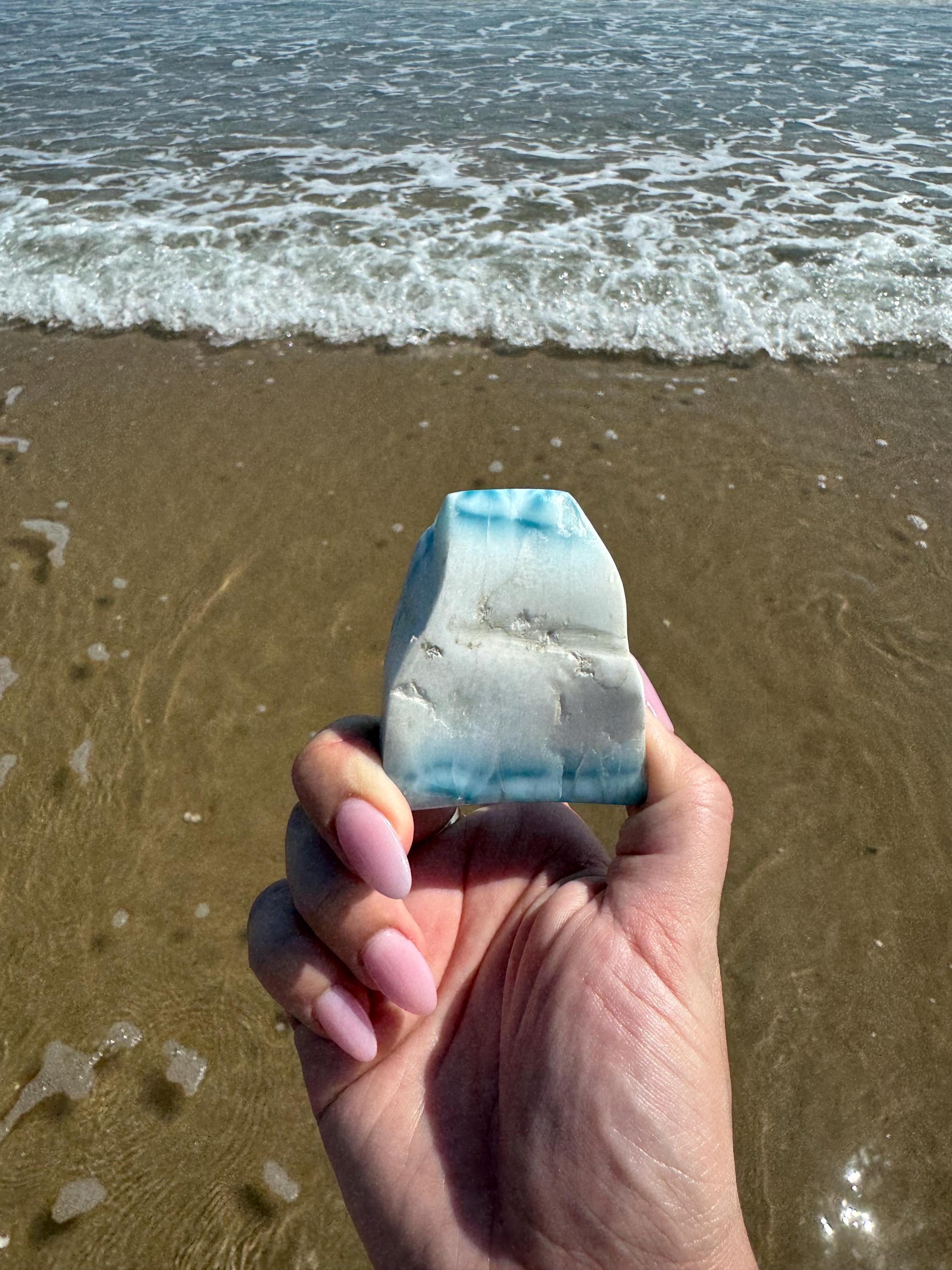 196g High Quality Larimar Polished Specimen AAAA Grade - Etsy