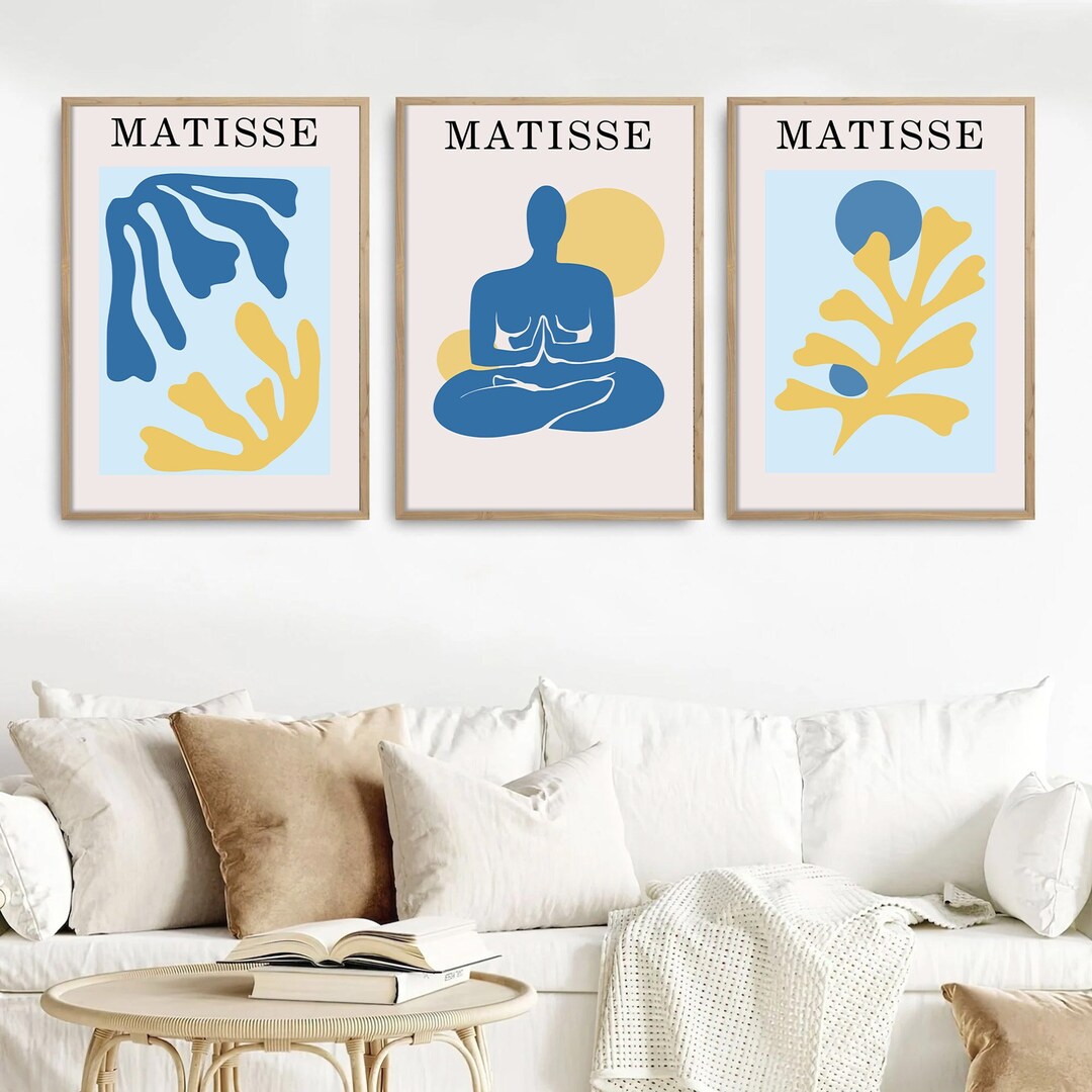 Henri Matisse Prints Set of 3, Matisse Poster, Matisse Wall Art ...