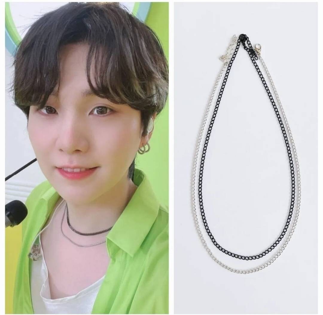 Kpop BTS Suga Necklaces Set - Etsy