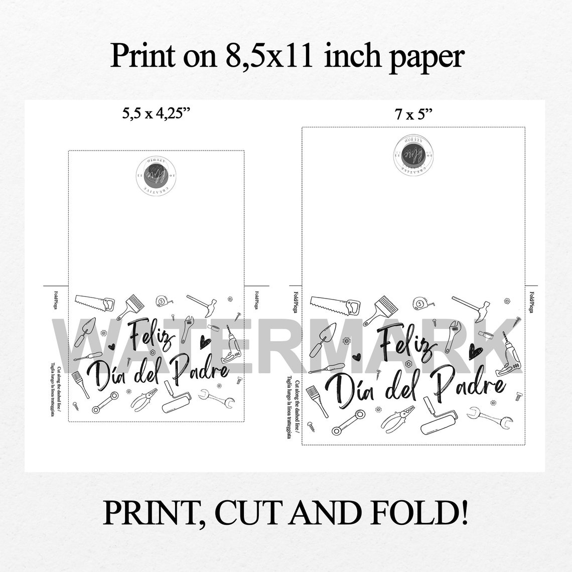 Feliz Día Del Padre Printable Card Feliz Día Del Padre Card Printable ...
