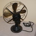 1920s Antique Oscillating Fan W/brass Blades 17" Dia. Robbins and Myers ...