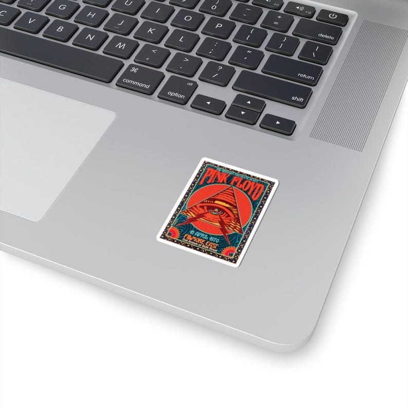 Pink Floyd Sticker - Retro Rock Band Vinyl Decal for Laptop, Guitar ...