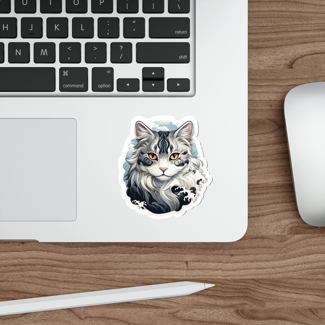 Die Cut Vinyl Sticker of Cat - Etsy