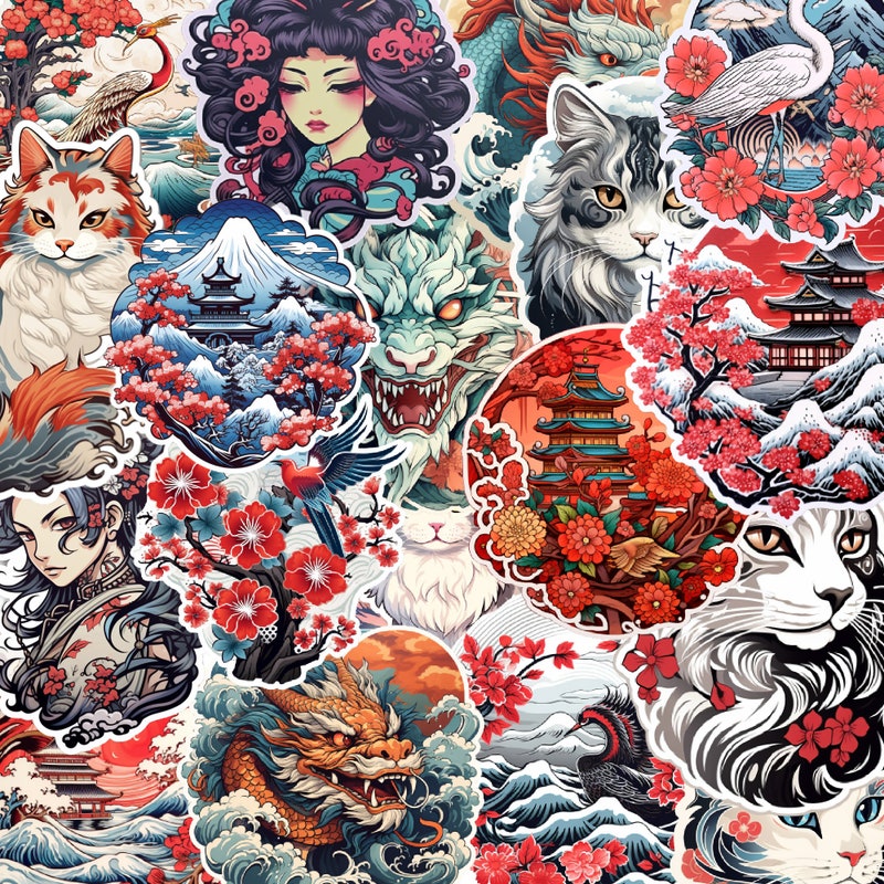 Japanese Sticker Pack - Etsy