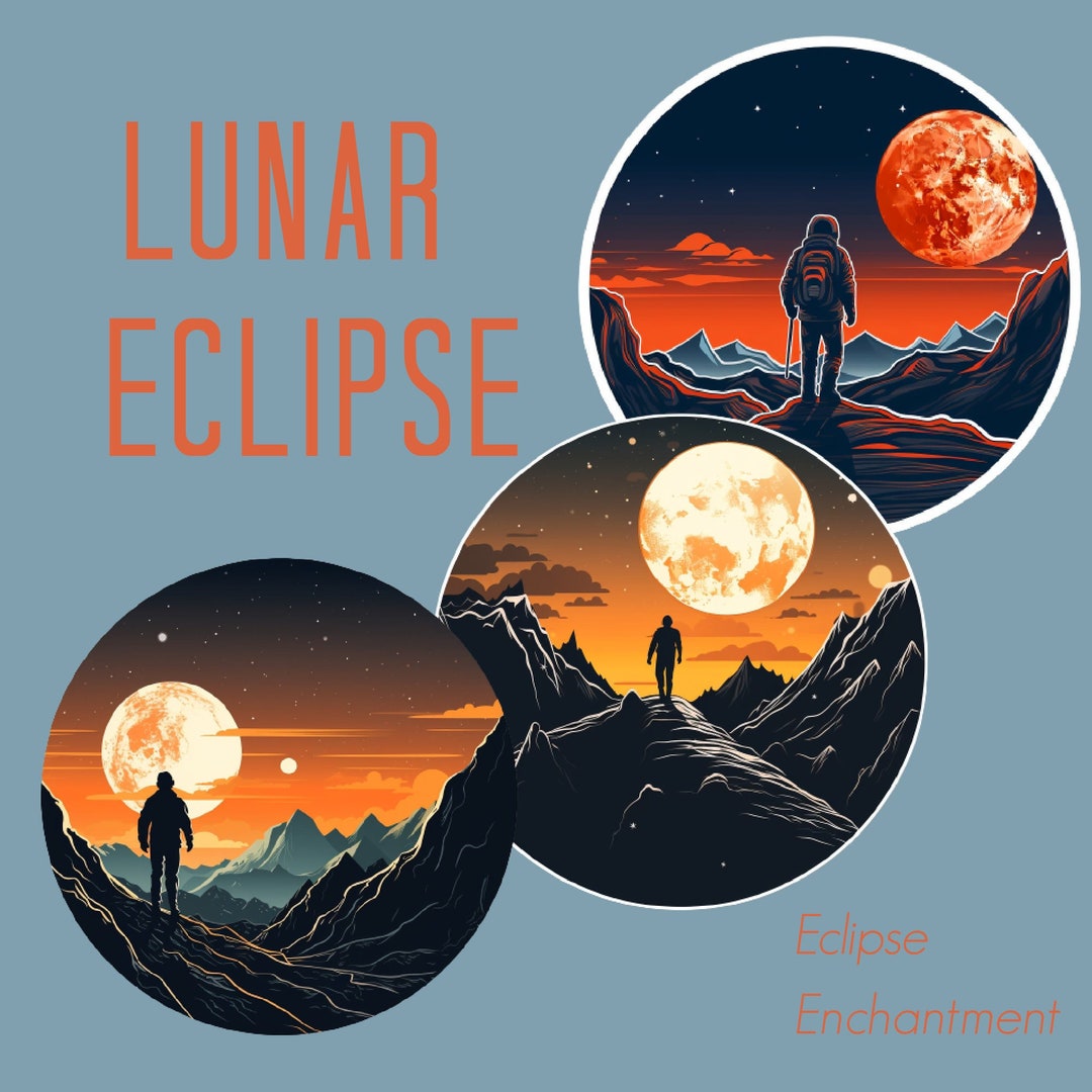 Eclipse Enchantment: Lunar Eclipse - Etsy