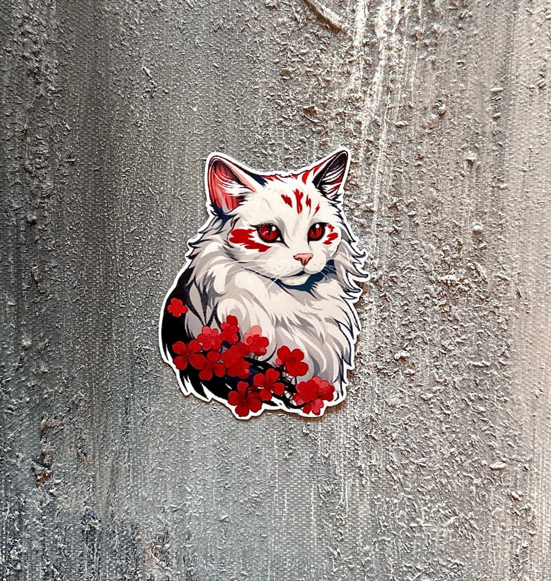 Die Cut Vinyl Sticker of Cat - Etsy