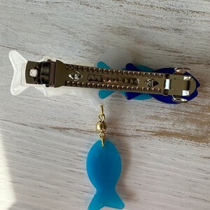 Y2K Fish Acrylic French Barrette Clips, Blue Hair Accessories for Women ...