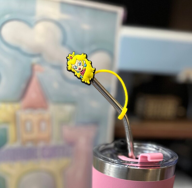 Mario Luigi Princess Peach Bowser Super Mario Straw Covers, Mario Bros ...