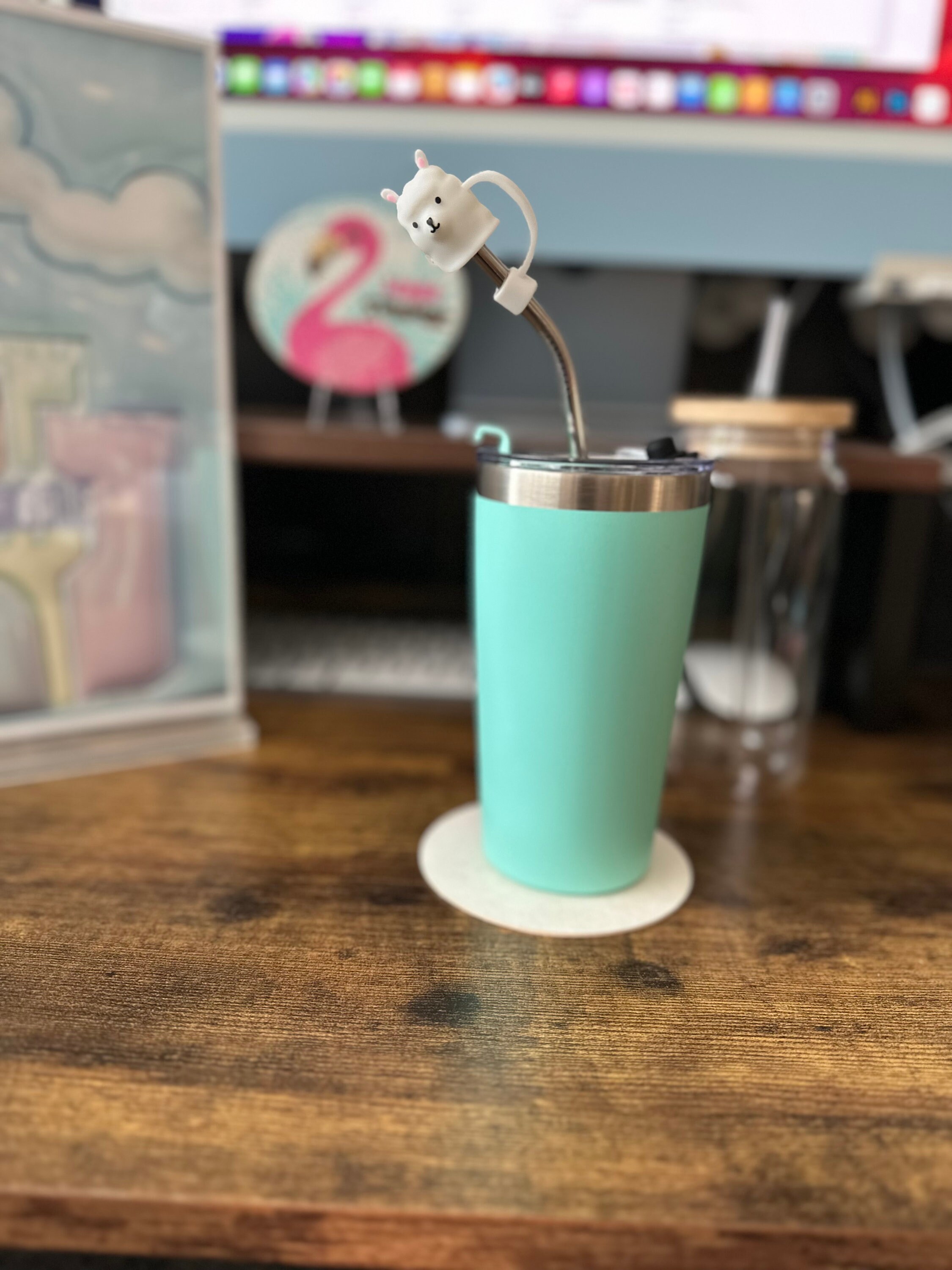 Straw Covers, Kawaii Straw Covers, Straw Toppers, Cover for Metal Glass ...