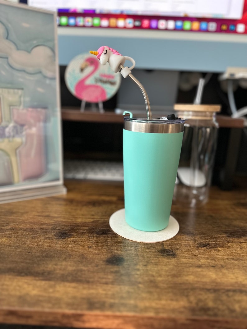 Straw Covers, Kawaii Straw Covers, Straw Toppers, Cover for Metal Glass ...