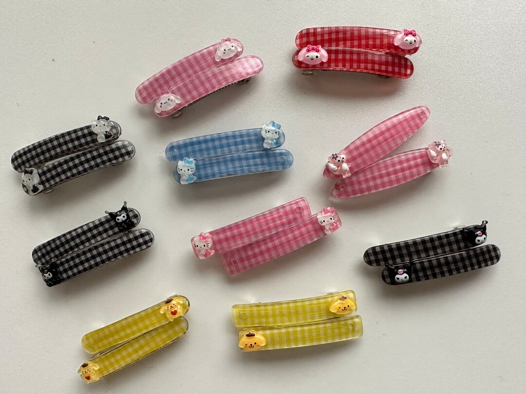 Kawaii Character, French Clip Barrette, French Barrette, Acetate ...