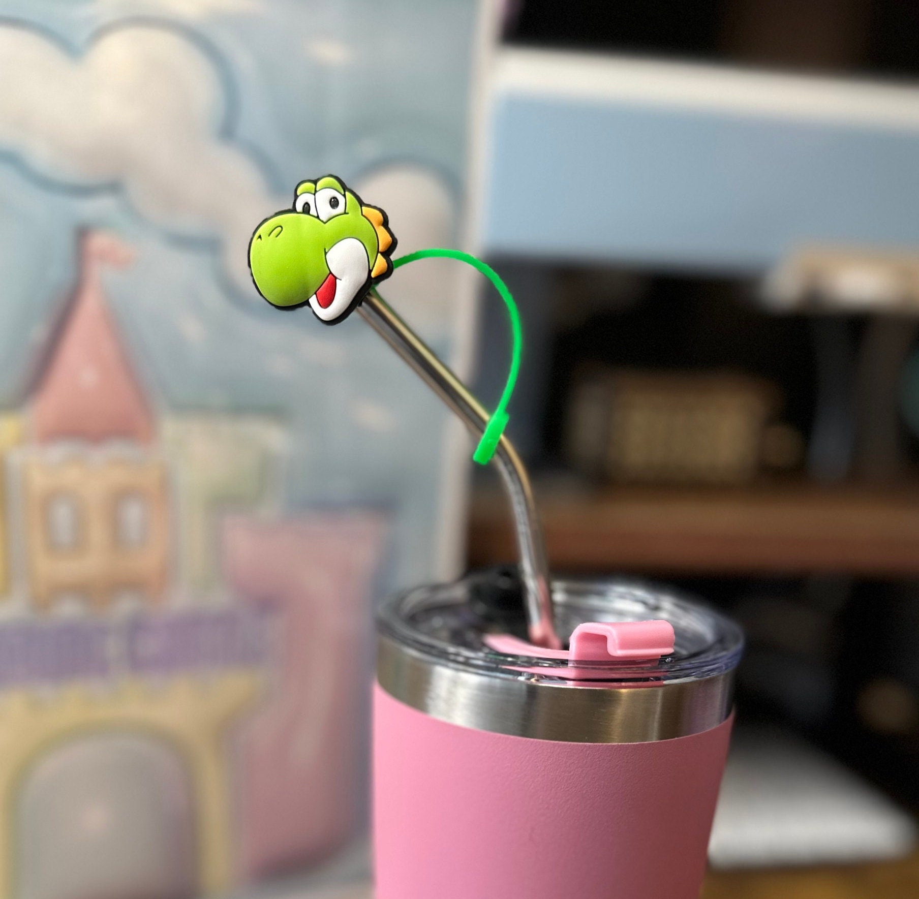 Mario Luigi Princess Peach Bowser Super Mario Straw Covers, Mario Bros ...