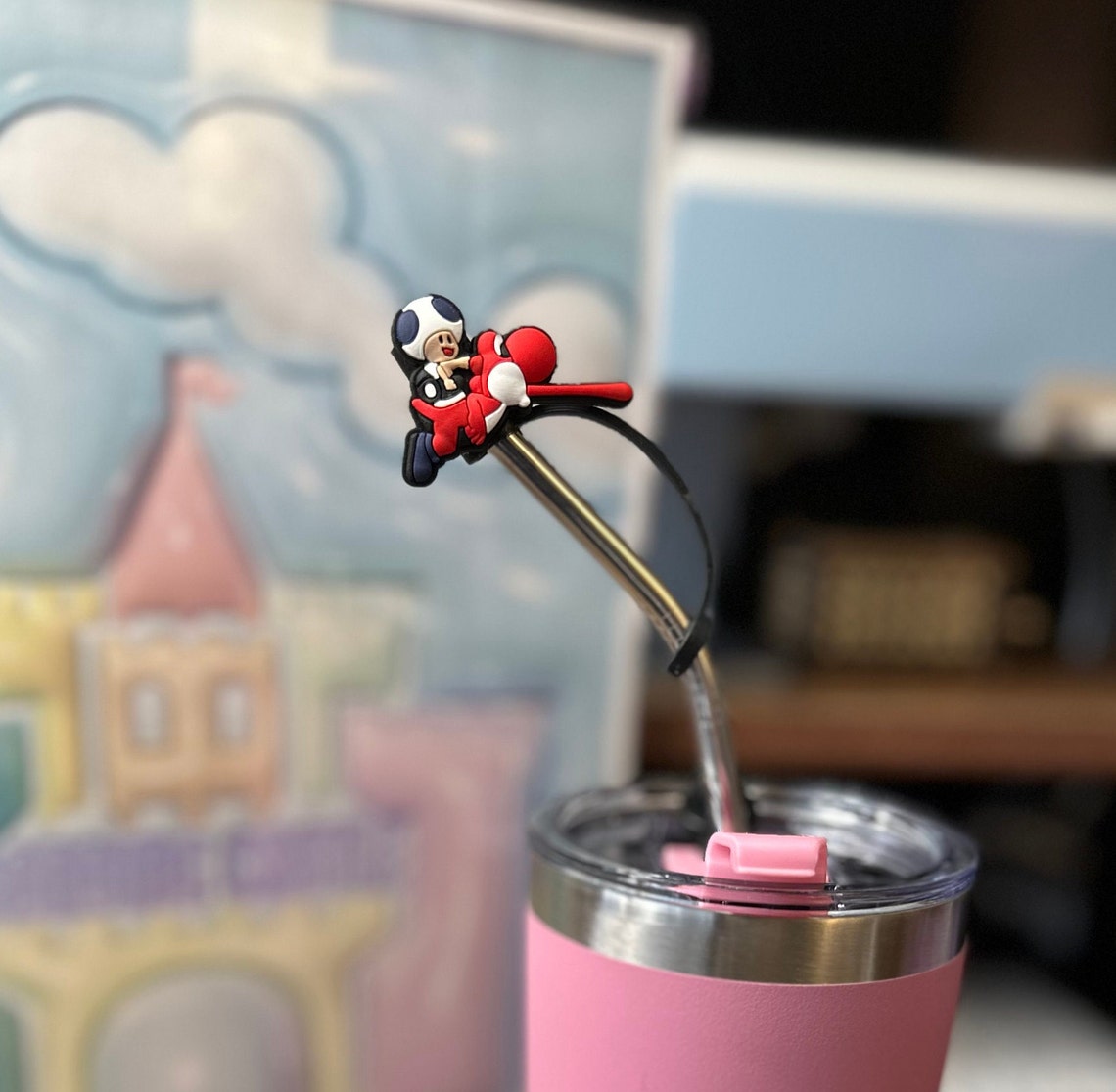 Mario Luigi Princess Peach Bowser Super Mario Straw Covers, Mario Bros ...