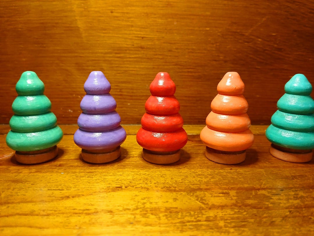 Wooden Small World Tree Set With Bag 5: Multi-colour - Etsy