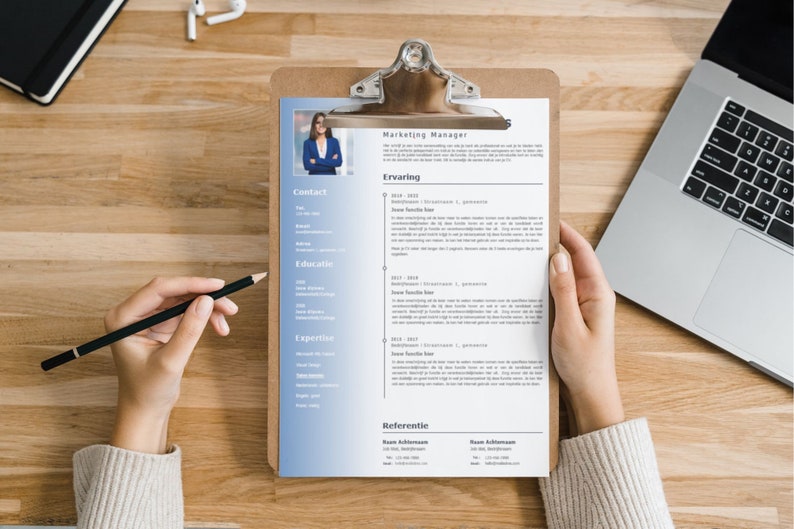 CV Template - Professional and Simple Resume - Word Ms - Dutch ...