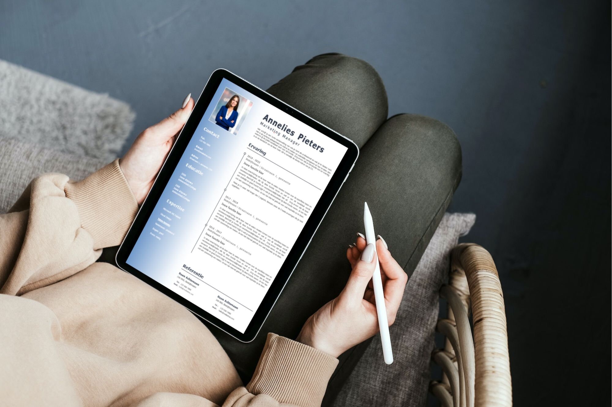 CV Template - Professional and Simple Resume - Word Ms - Dutch ...