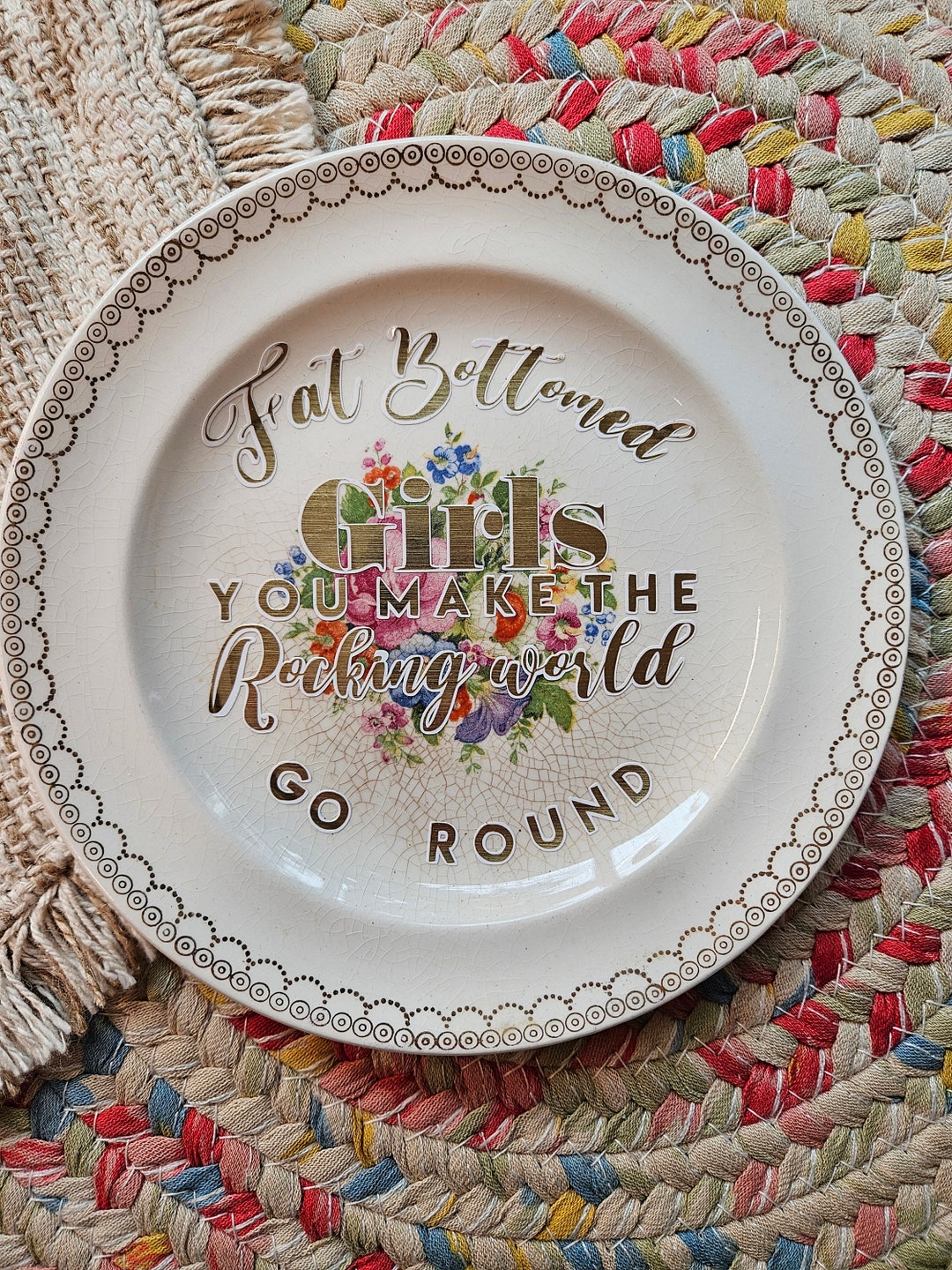 Fat Bottomed Girls You Make the Rocking World Go Round Collector Plate ...