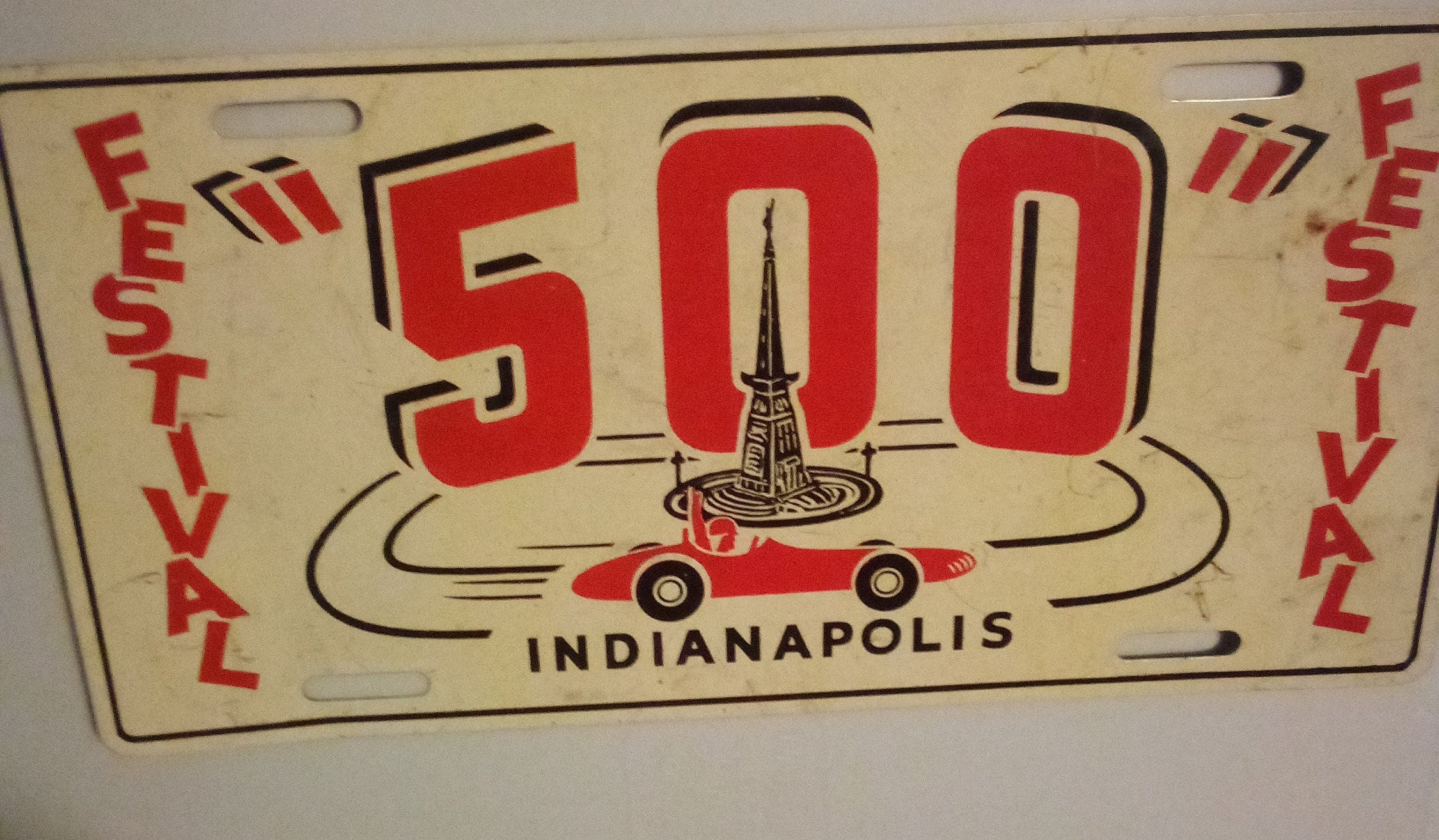 Vintage Indy 500 License Plate - Etsy