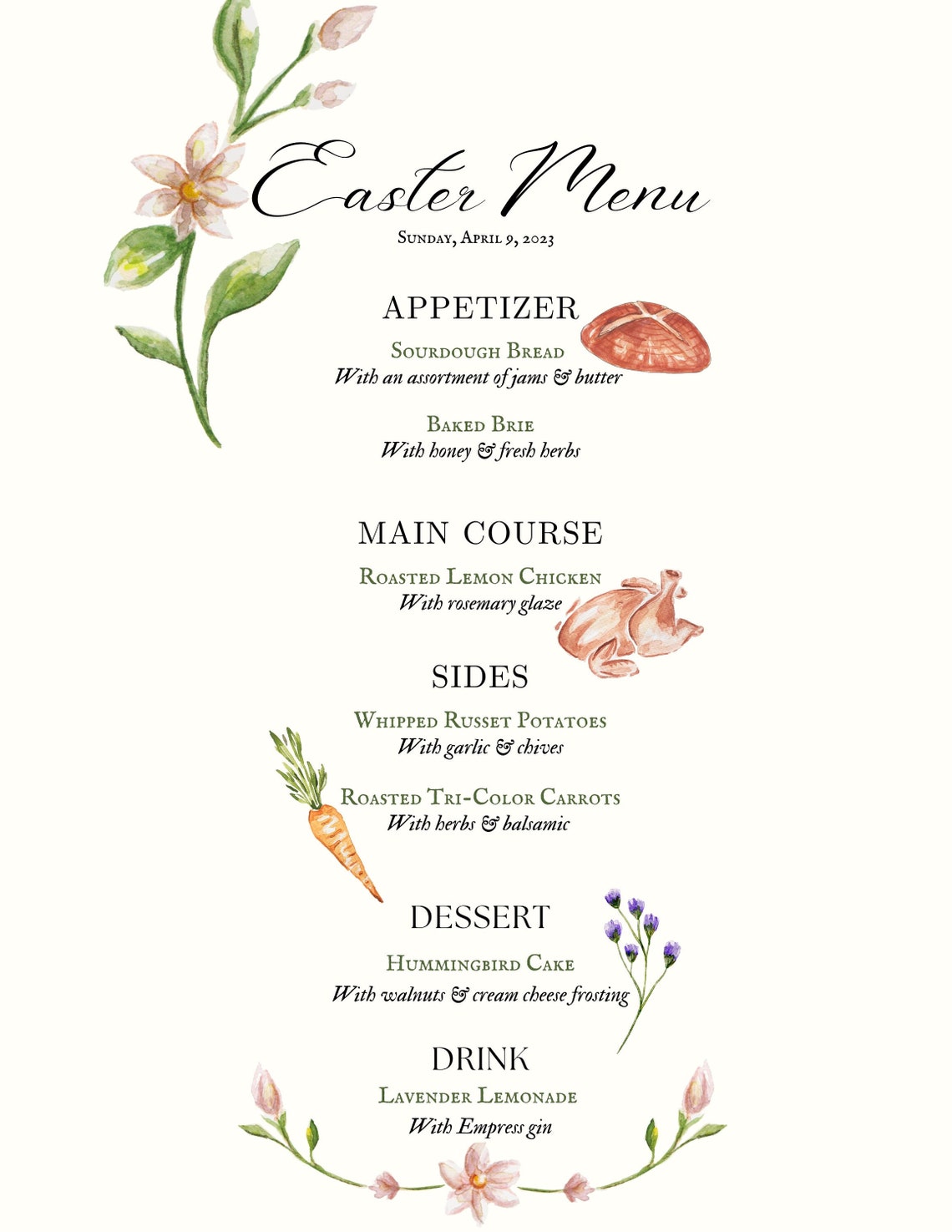 Spring / Easter / Picnic / Cute / Flower / Holiday / Birthday ...