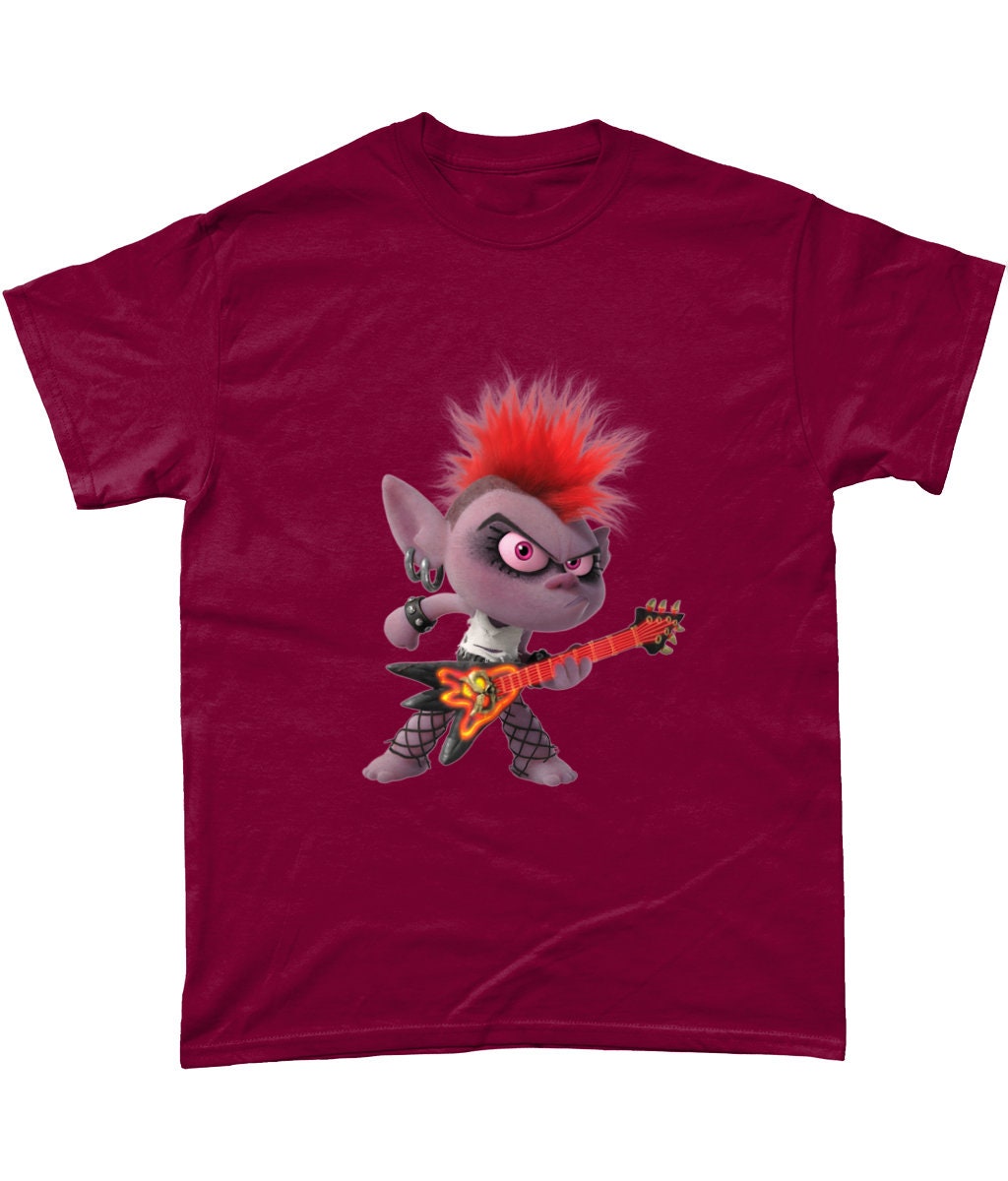 Gildan Heavy Cotton T-shirt Trolls World Tour Rock on Barb - Etsy