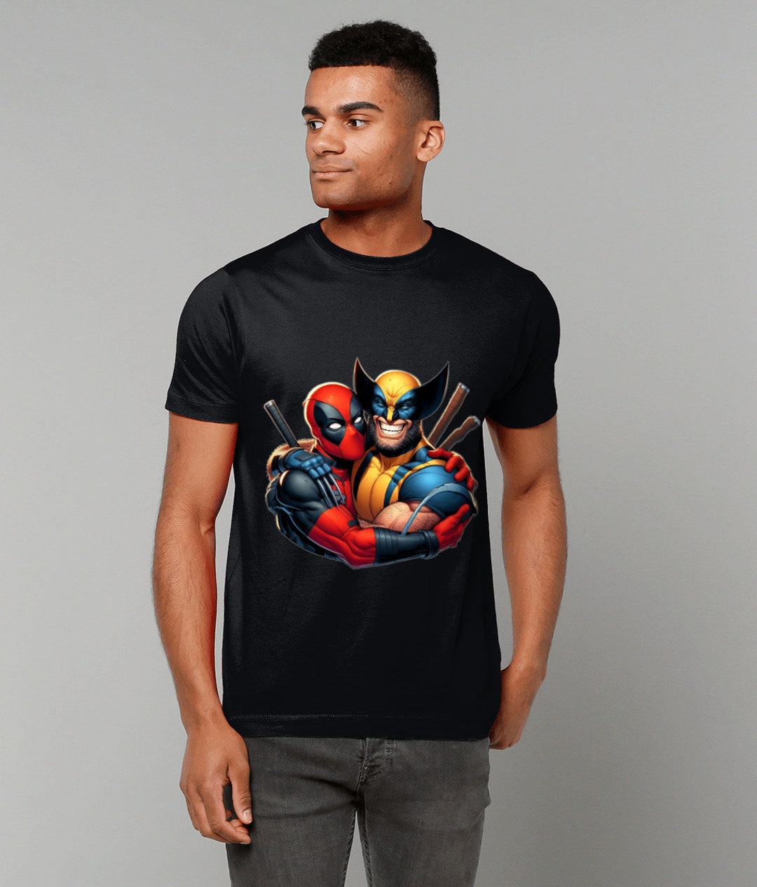 Deadpool and Wolverine Hugging - Etsy