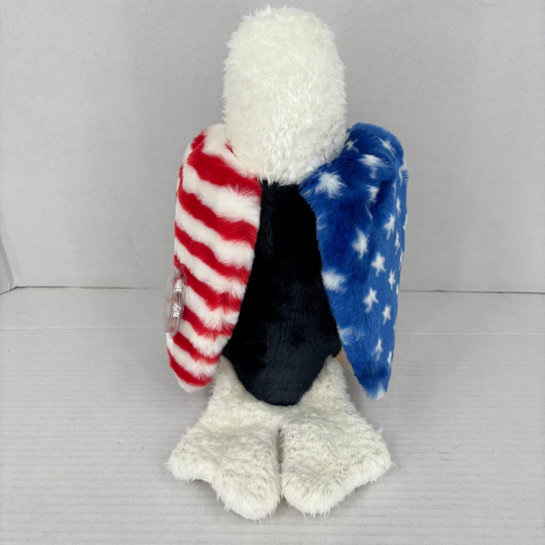 Ty Beanie Buddies Soar Bald Eagle Plush Stars Stripes Tylon 2002 ...