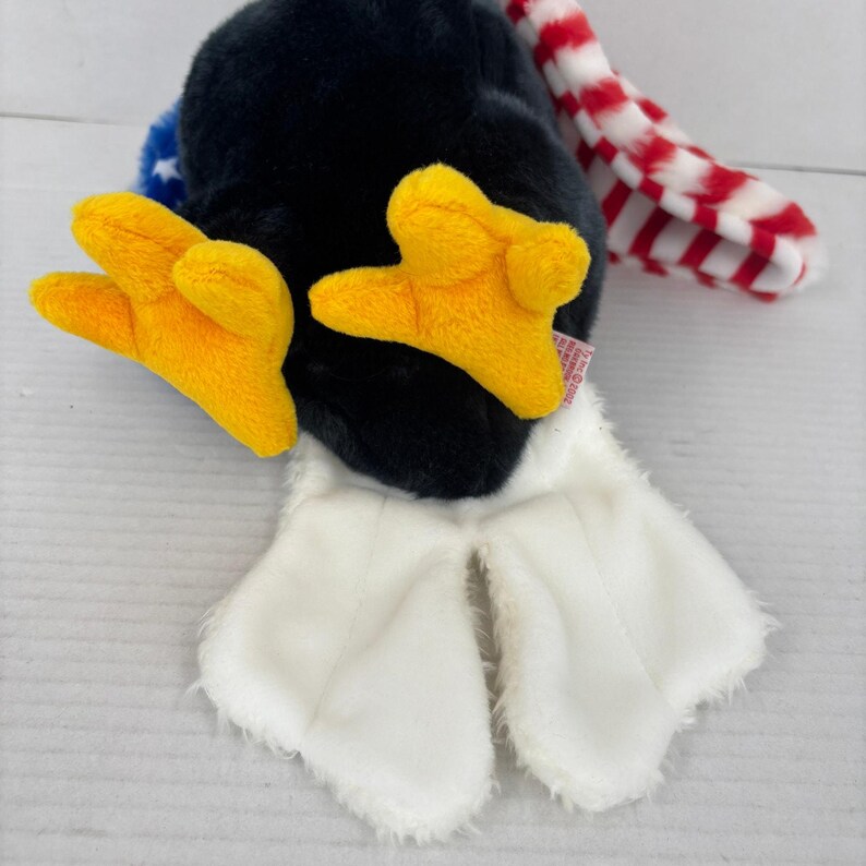 Ty Beanie Buddies Soar Bald Eagle Plush Stars Stripes Tylon 2002 ...