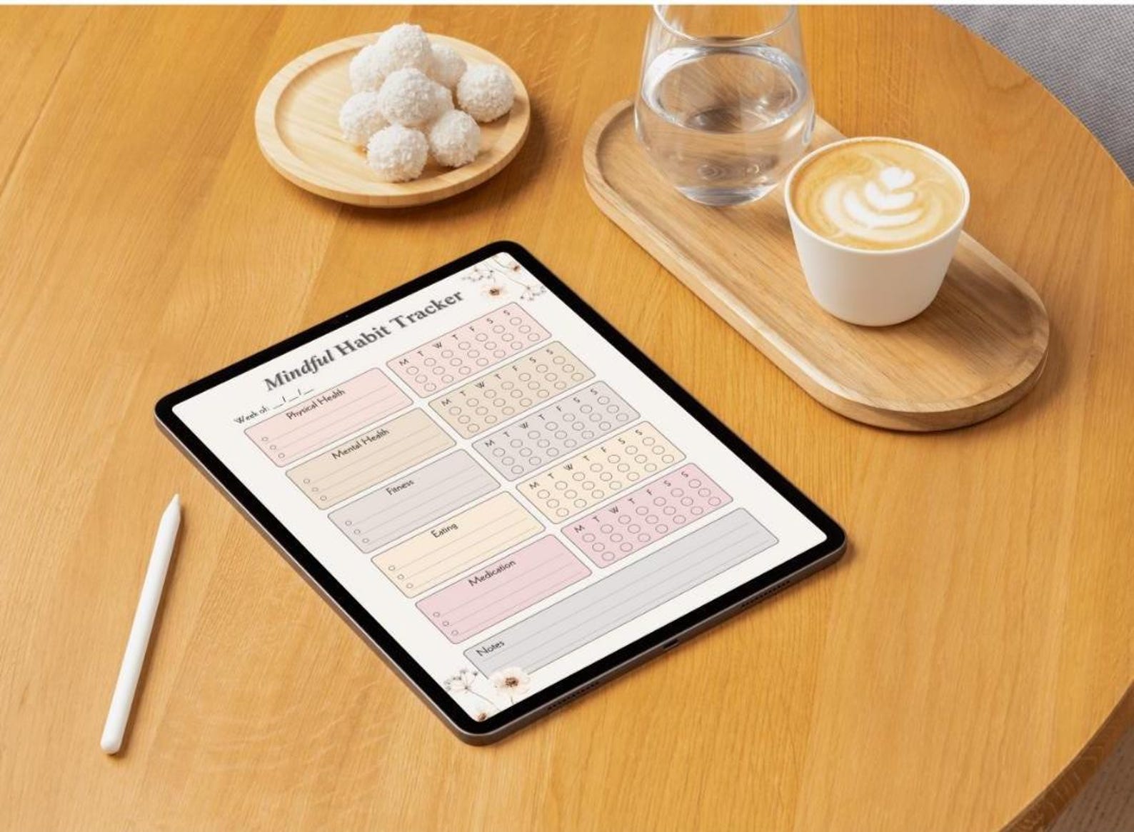 Mindful Habit Tracker Printable | Weekly Digital Planner PDF | Mental ...