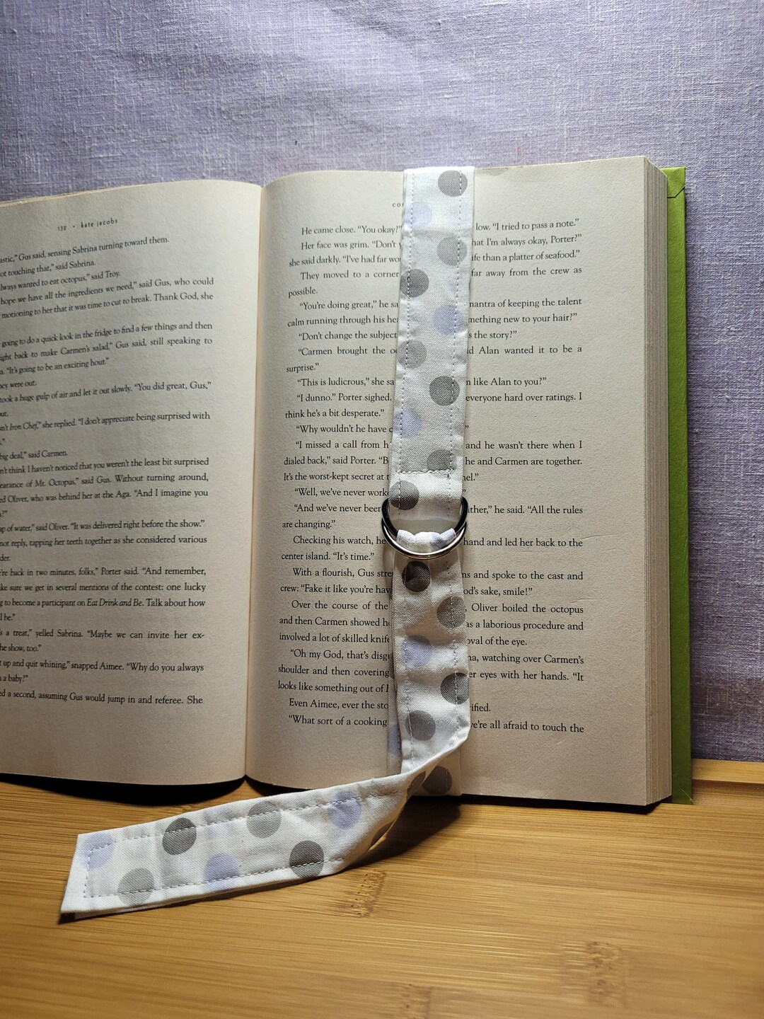 Fabric Book Strap Bookmark: Adjustable Book Lover Gift - Etsy