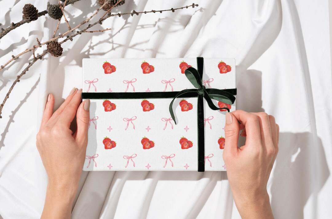 Strawberry Shortcake Coquette Premium Gift Wrapping Paper - Etsy