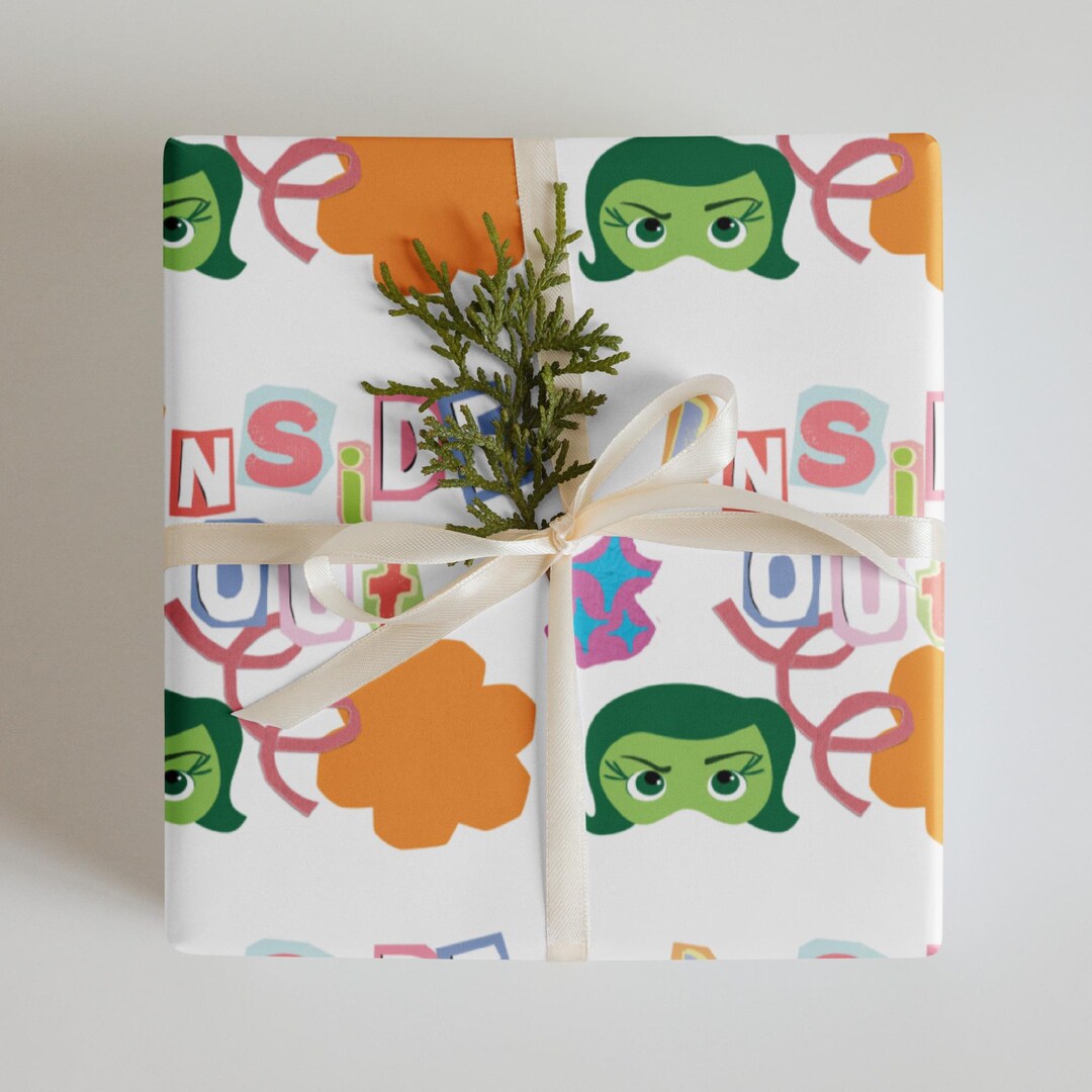 Inside Out Kids Theme Gift Wrapping Paper - Etsy