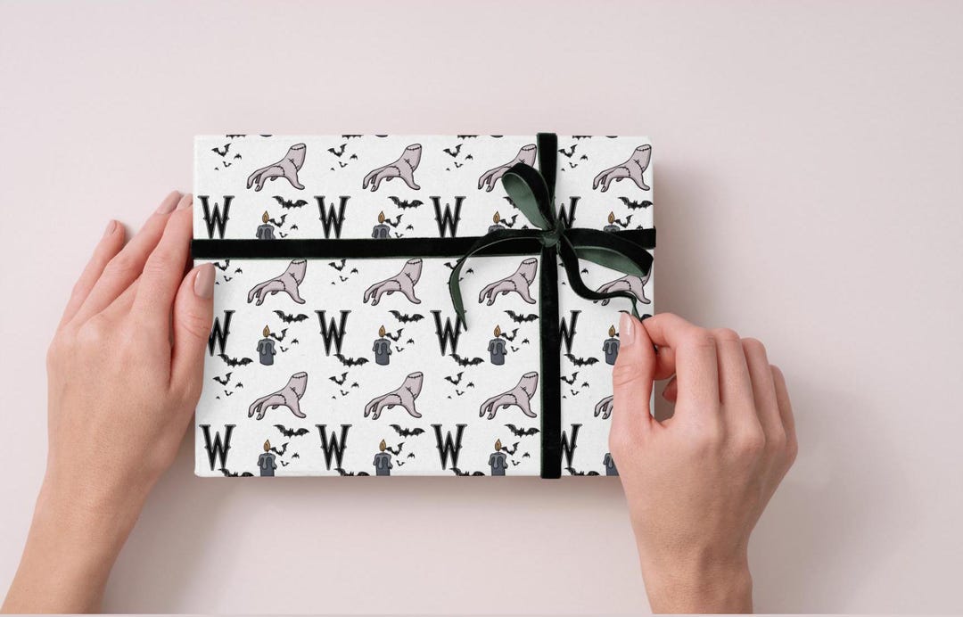 Wednesday Addams Family Premium Custom Gift Wrapping Paper for Kids - Etsy
